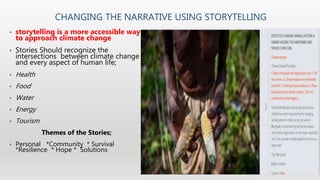 climate change narratives through storytelling.Dr. Esi Akyere ...