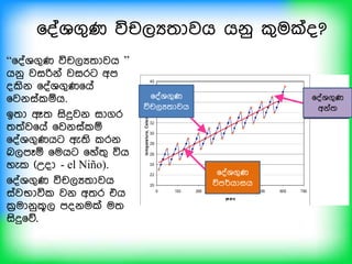 Impact of Climate change on agriculture (Sinhala) | PDF
