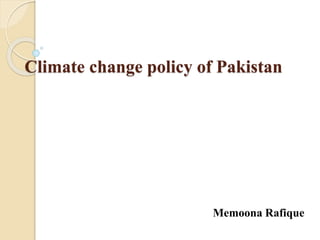 Climate change policy | PPTX