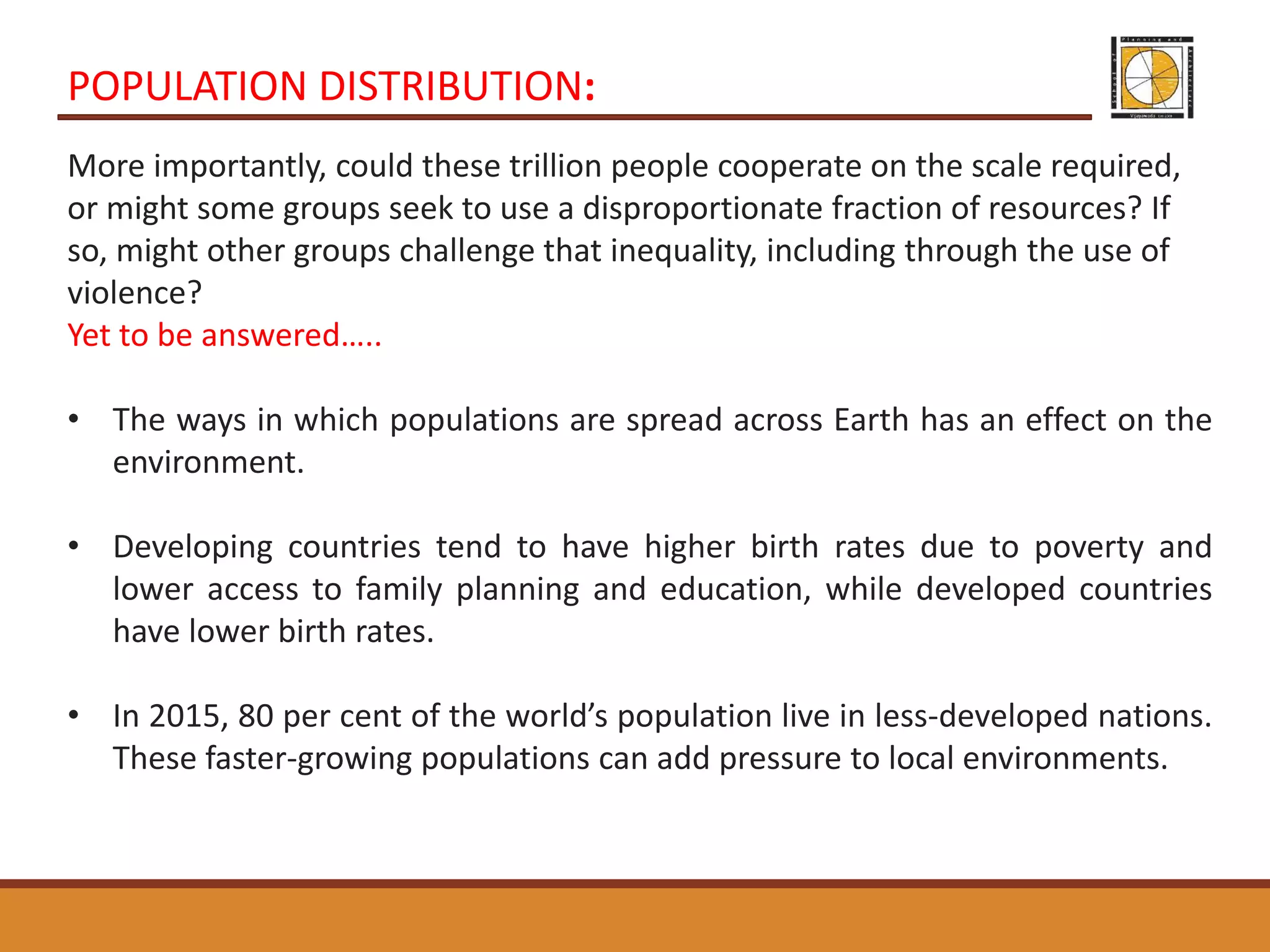 Climate change & population | PPTX