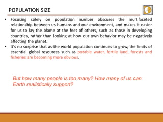 Climate change & population | PPTX