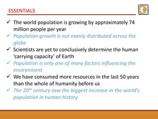 Climate change & population | PPTX