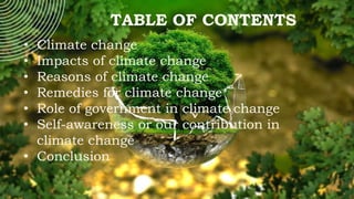 Consequences of Climate Change presentation | PPTX
