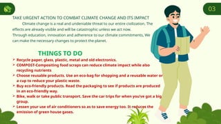Comprehensive Climate Change Awareness and Action Guide for Students | PPTX