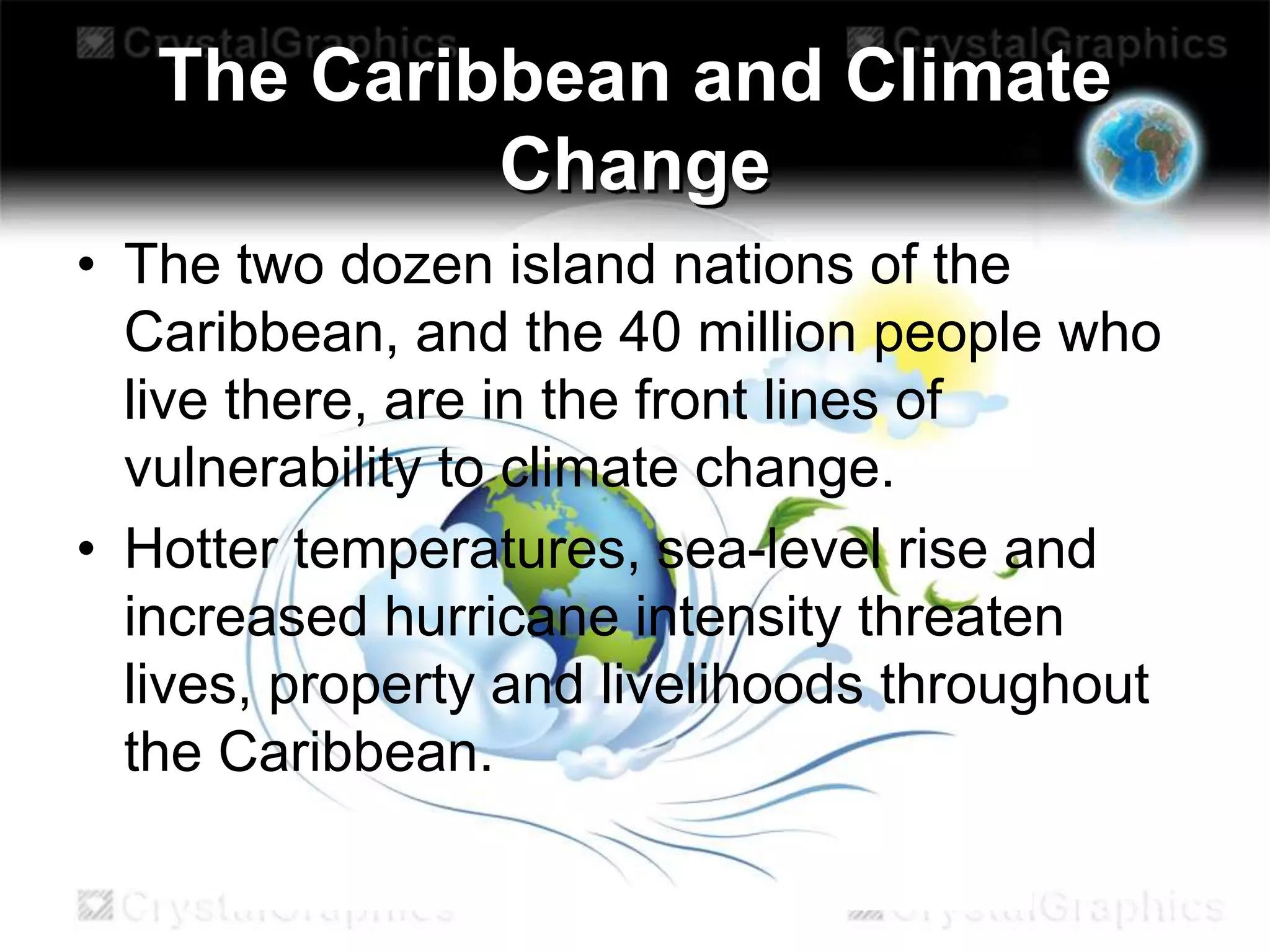 Climate change in the Caribbean | PPTX