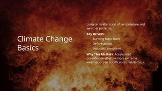 Presentation on the Topic of Climate Change | PPTX