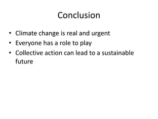 A presentation on climate change and its effects | PPT