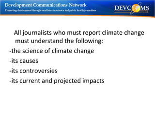 Climate change reporting | PPT