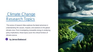 Climate Change Research topics for student | PDF | Power and Energy ...