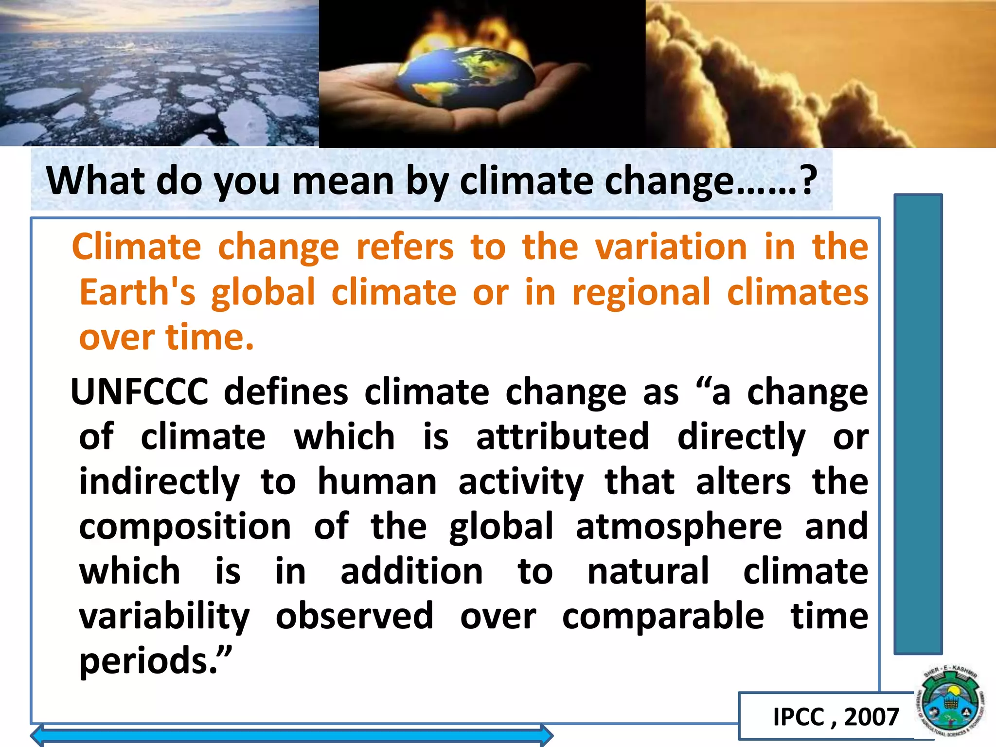 Climate change effect on abiotic stress in fruit crops | PPTX