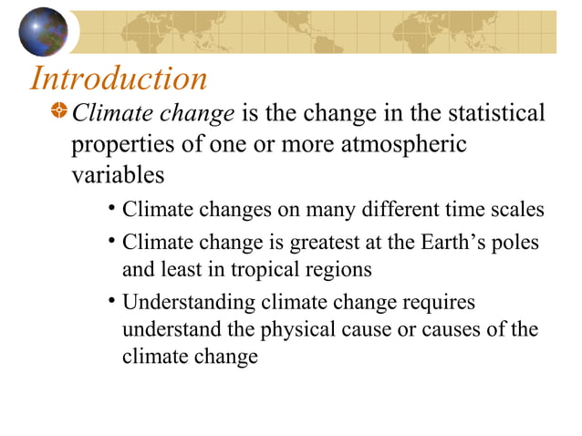 Climate changes past and future | PPT