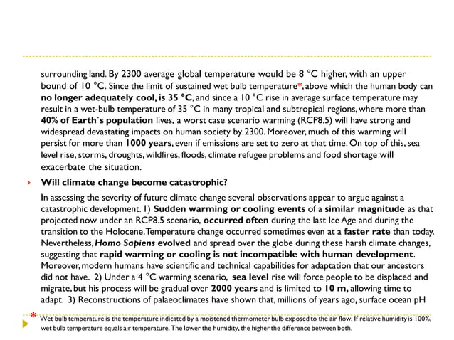 Climate change summary and conclusions | PDF | Weather | Science
