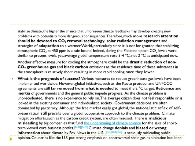 Climate change summary and conclusions | PDF | Weather | Science