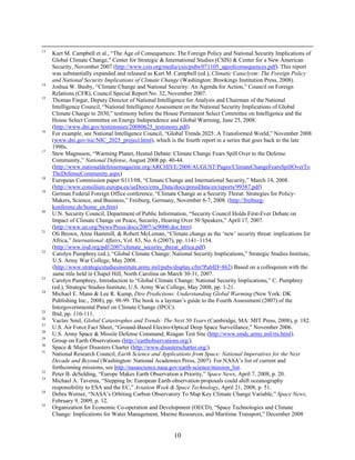 Climate change threats to national security | PDF