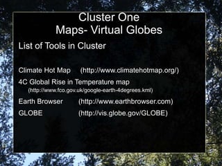 Climate change visualization_tools | PPT