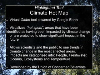Climate change visualization_tools | PPT
