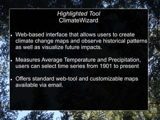 Climate change visualization_tools | PPT