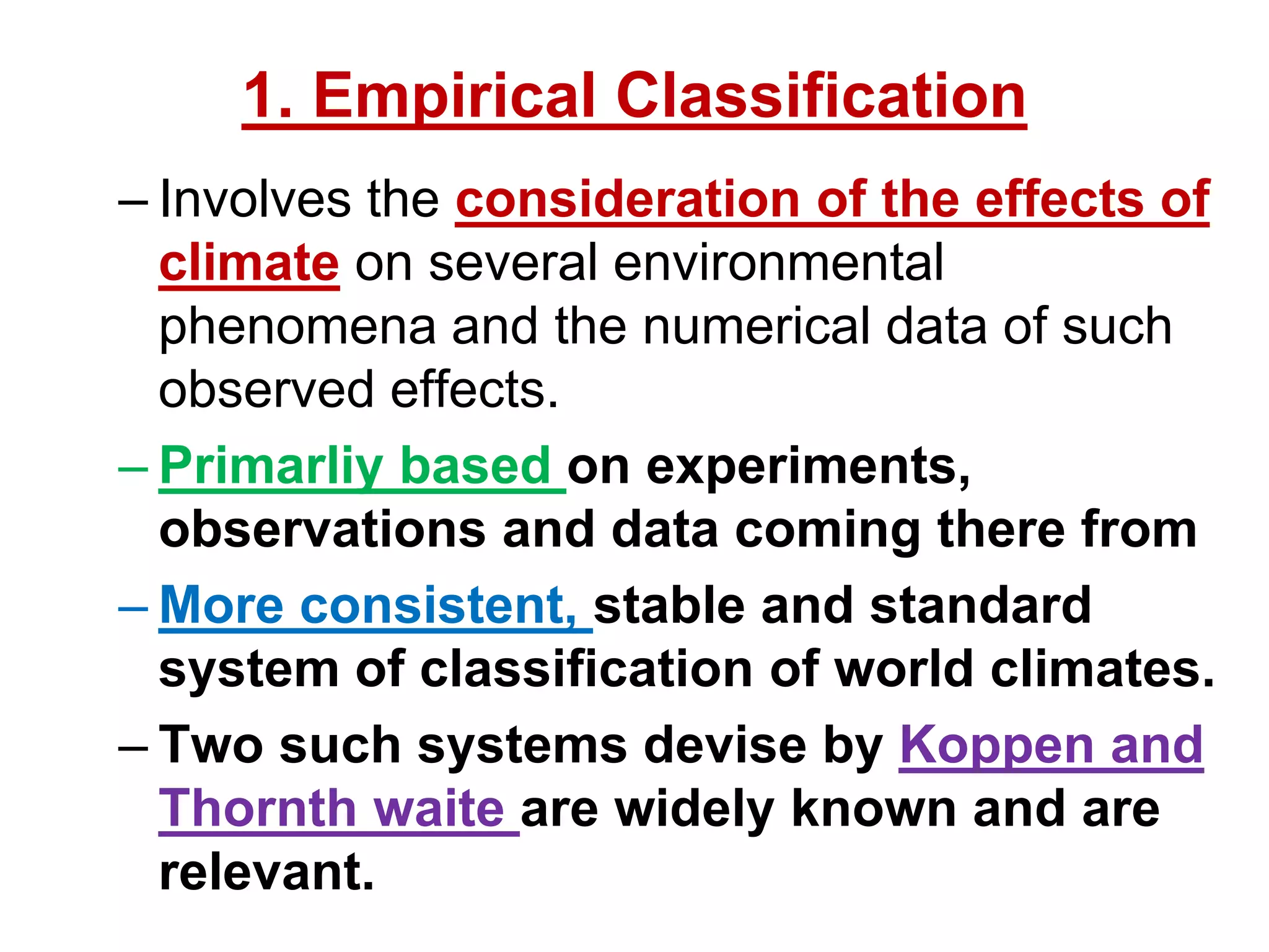 Climate classification prepared by Dr.BABU N | PPTX