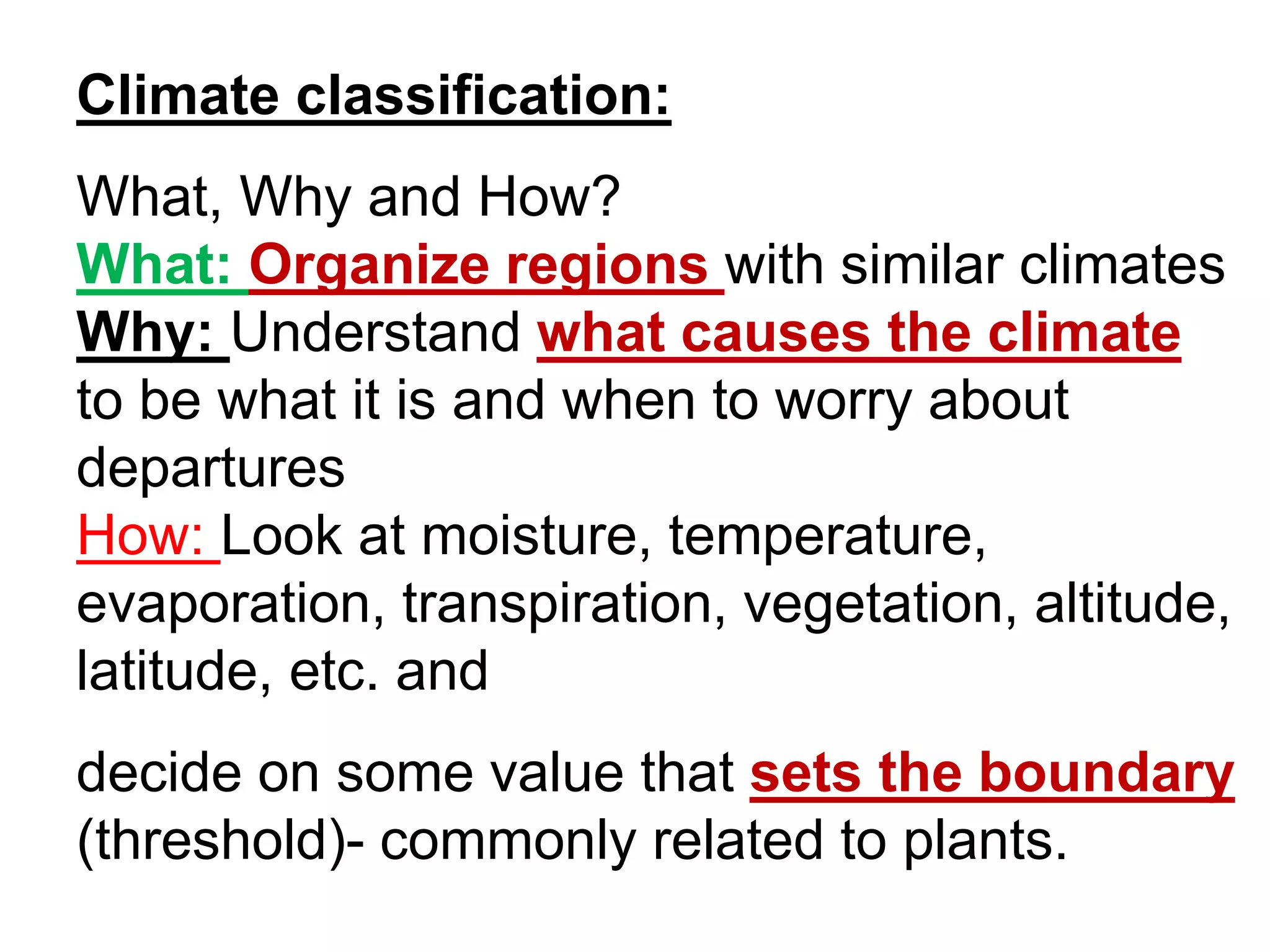 Climate classification prepared by Dr.BABU N | PPTX