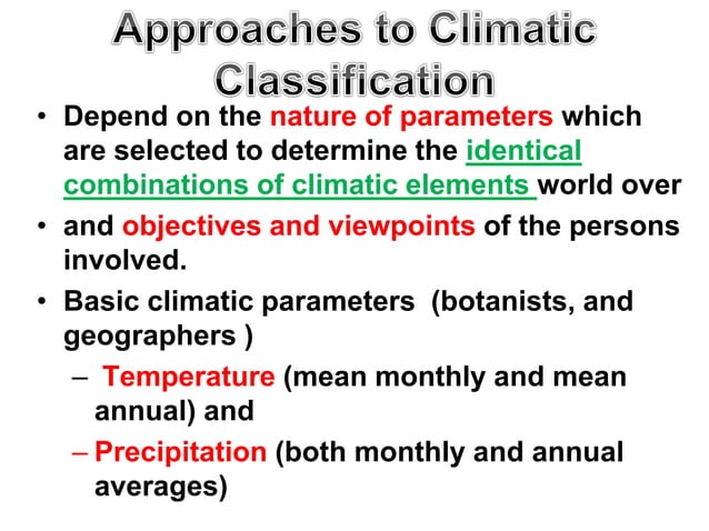 Climate classification prepared by Dr.BABU N | PPTX