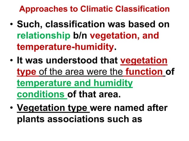 Climate classification prepared by Dr.BABU N | PPTX