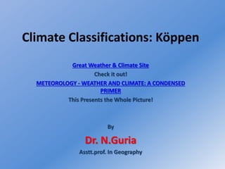 Climate classifications Koppen// koppen climate classification of world ...