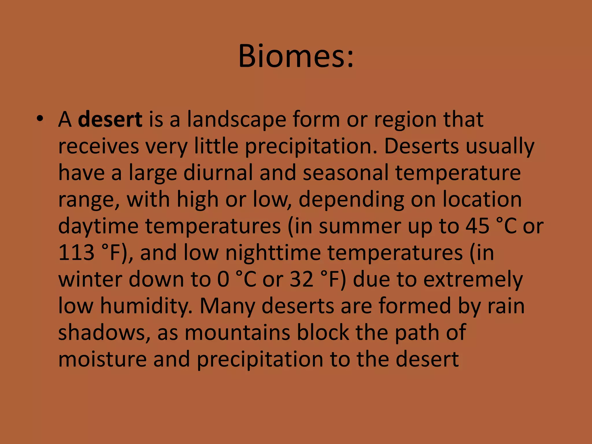 Climate,climate patterns and biomes | PPT