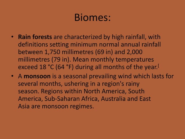 Climate,climate patterns and biomes | PPT
