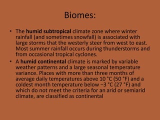 Climate,climate patterns and biomes | PPT