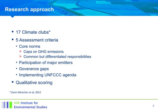 Climate clubs and the UNFCCC Oscar Widerberg | PPS
