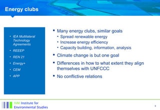 Climate clubs and the UNFCCC Oscar Widerberg | PPS