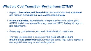 Climate & Company: An Overview of Coal Transition Mechanisms | PPTX
