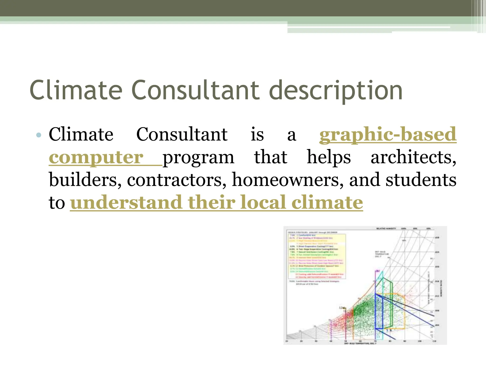 climate consultant programme for cimulation | PPTX