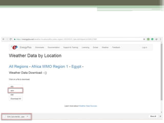 climate consultant programme for cimulation | PPTX