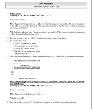 Honda climate control repair information | PDF