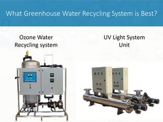 Ozone Water Recycling with Oxygen Benefits for Better Greenhouse Yields ...