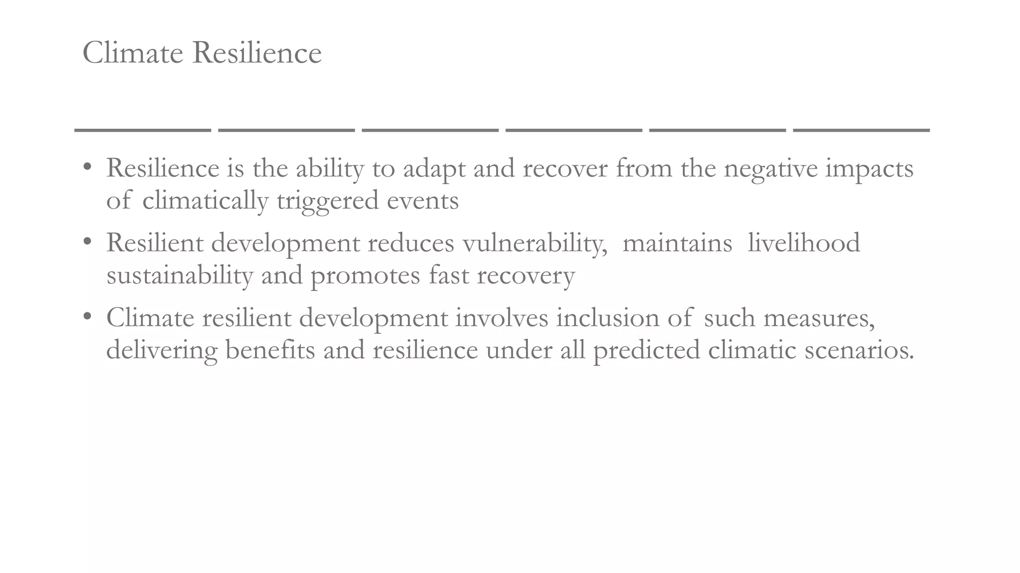 Climate & disaster resilient, water supply and sanitation | PPTX
