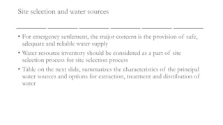 Climate & disaster resilient, water supply and sanitation | PPTX