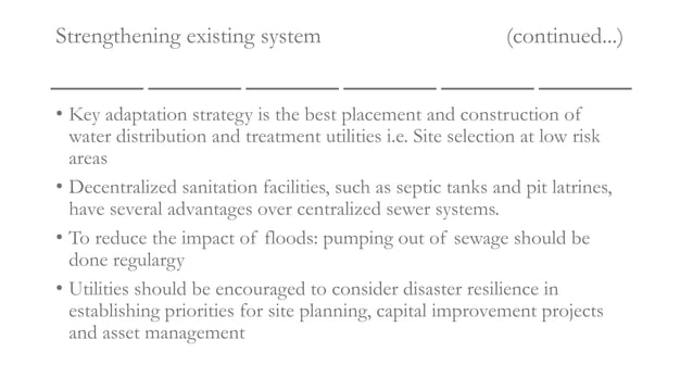 Climate & disaster resilient, water supply and sanitation | PPTX ...