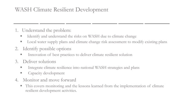 Climate & disaster resilient, water supply and sanitation | PPTX ...
