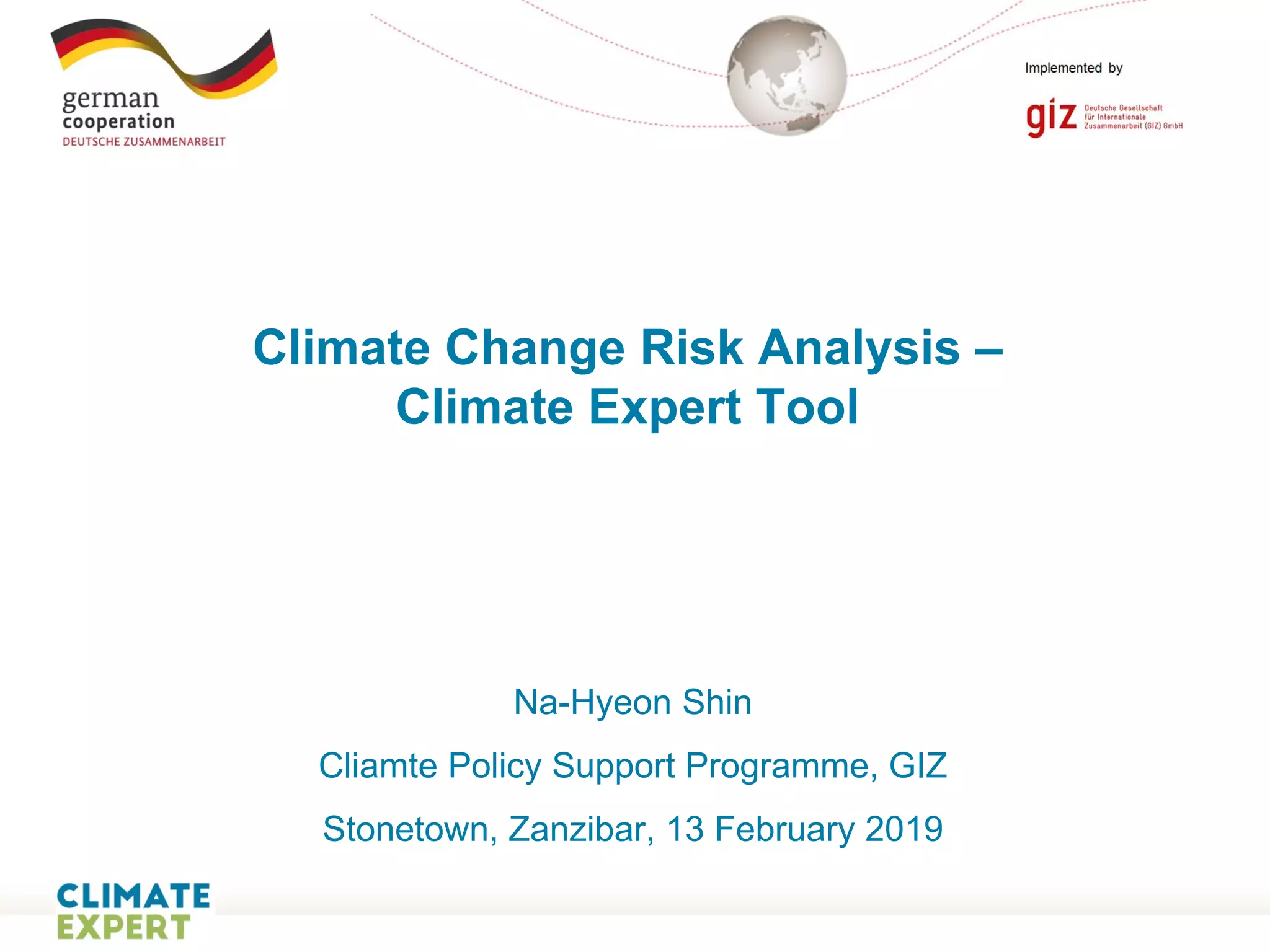 February 13 | Climate Change Risk Analysis – Climate Expert Tool | PPT