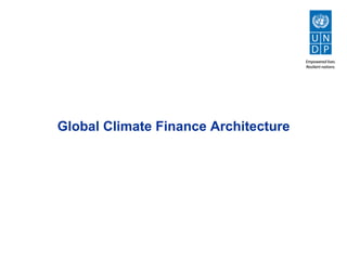 Climate finance architecture, emerging trends in adaptation | PDF