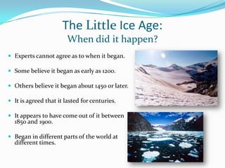 Climate & history little ice age | PPTX