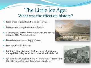 Climate & history little ice age | PPTX