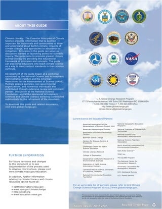 Climate Literacy Poster 8 5x11 March09 Final Lr | PDF | Geography | Science