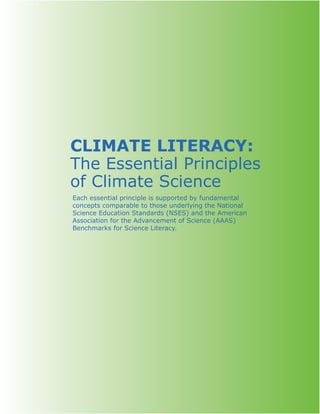 Climate Literacy Poster 8 5x11 March09 Final Lr | PDF | Geography | Science