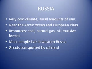 Climate, location, natural resources, trading europe ppt | PPTX