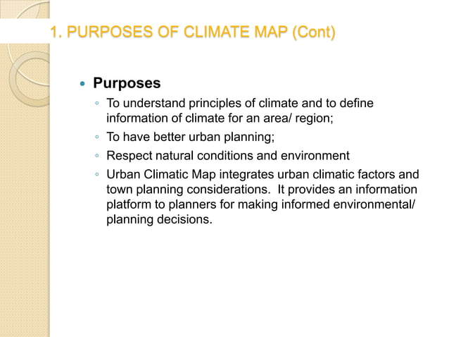 Introduction of Climate map and applicaiton in planning of Ho Chi Minh ...