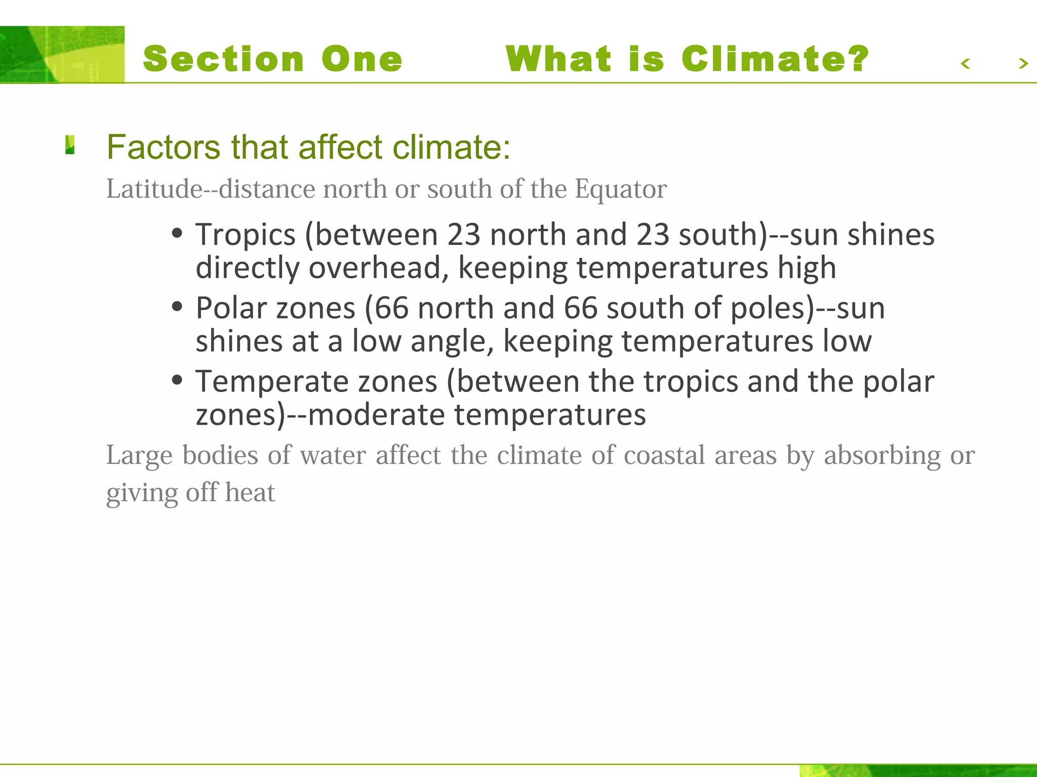 Climate Notes PowerPoint | PPT | Weather | Science