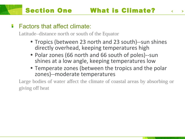 Climate Notes PowerPoint | PPT